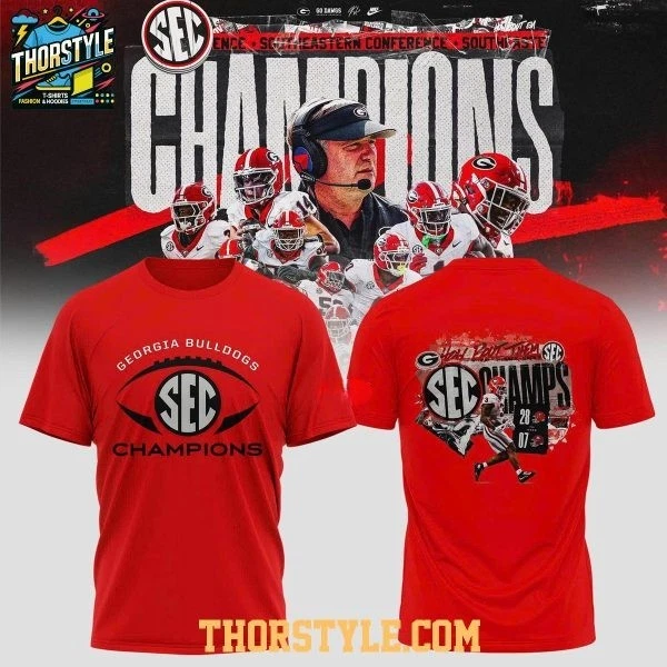 HOT!! Retro Georgia Dogs Football Champs 2025 Special Fan T-Shirt ...