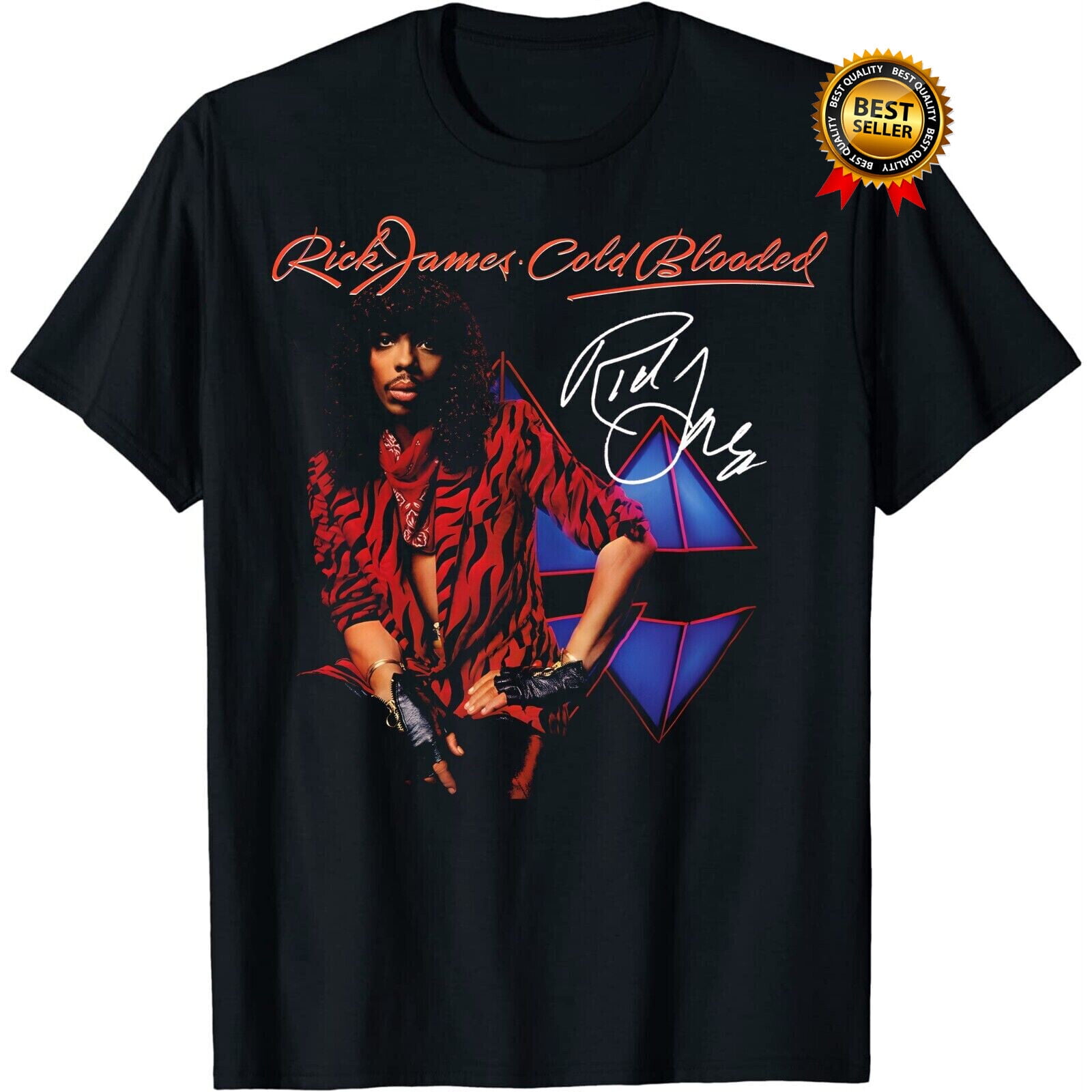 HOT Rick James Cold Blooded Short Sleeve Unisex Cotton T-shirt ...