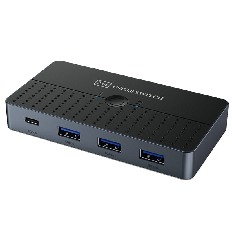 HOT SA20 USB 3.0 Switch 7 Ports Type C HUB Controller Extend Cable Sharing 2 Computer 1 Mouse ...