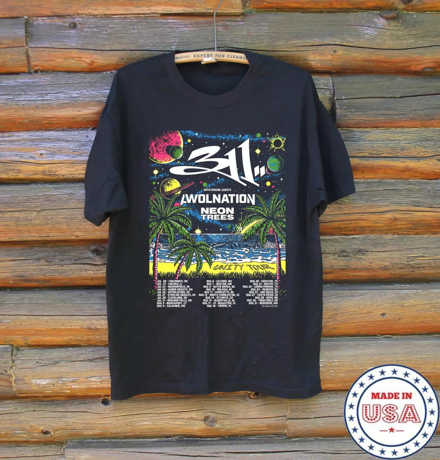 HOT SALE 311 Band 2024 Unity Tour Neon Trees T-Shirt - Walmart.com