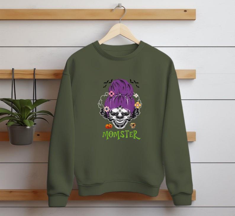 HOT SALE!! Spooky Mama Mom Momster Skeleton 90S Retro Vintage T-shirt ...