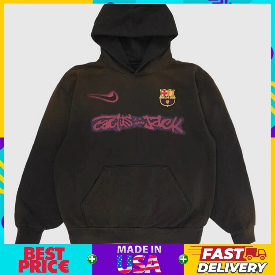 HOT SALE! Tra.vis Sc.ott Barc.elona Cactus Jack 2025 Logo Pullover Unisex Hoodie - Walmart.com