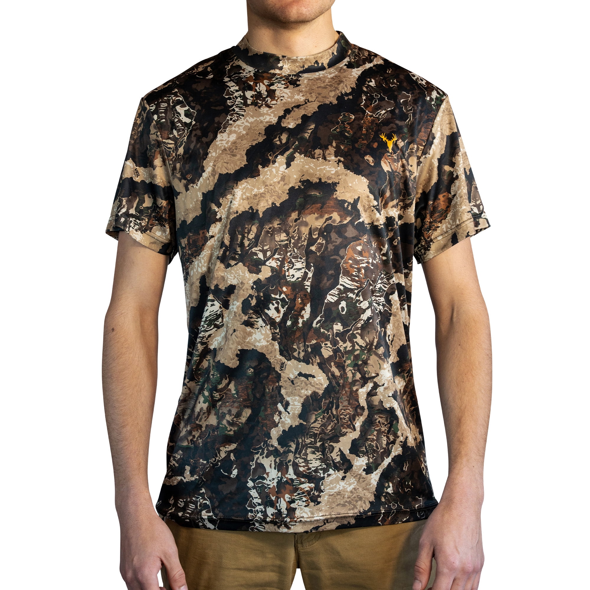 HOT SHOT Men's Camo Hunting Lightweight Performance Short Sleeve Shirt ...