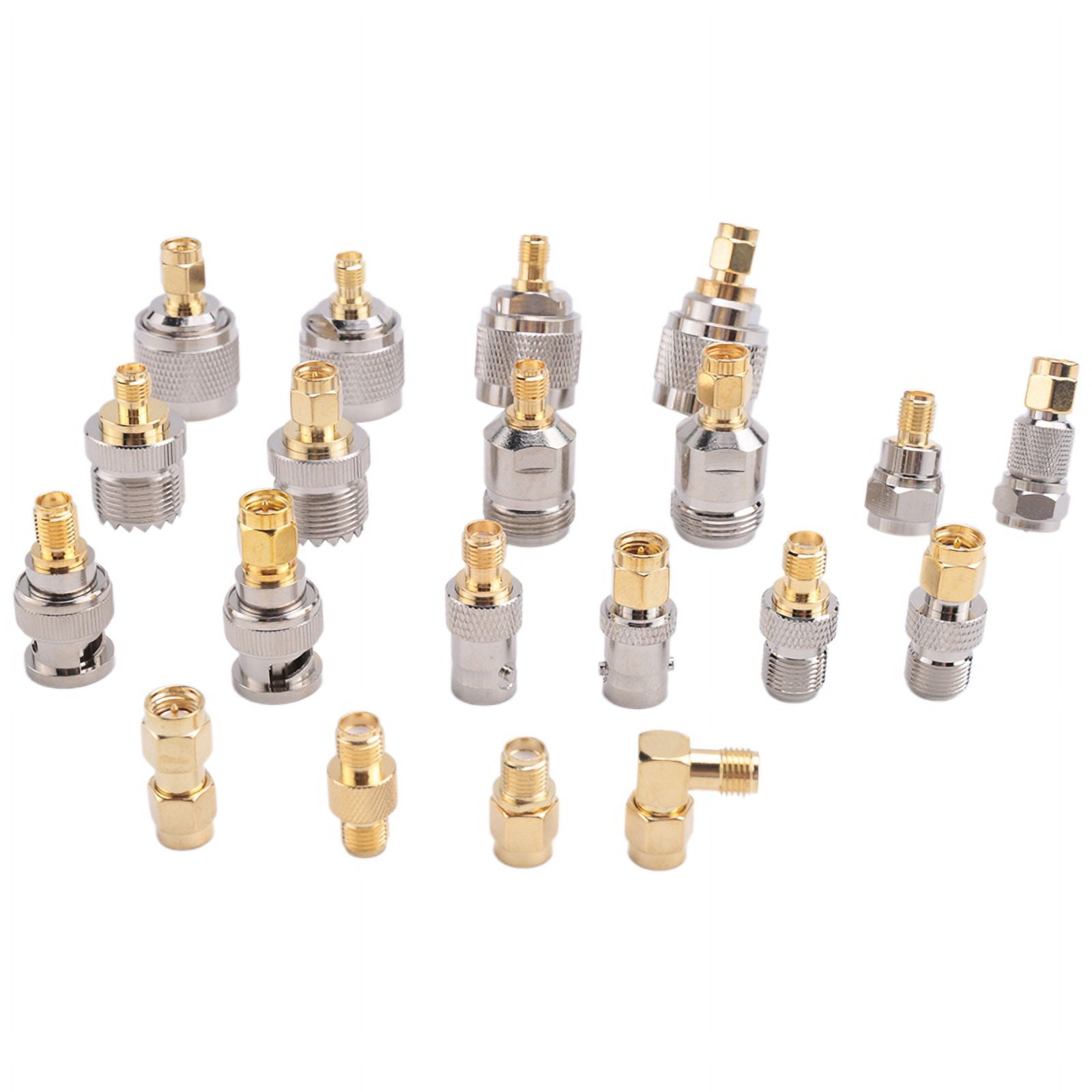 HOT SMA to BNC N F UHF Type Connectors Kits RF Adapter 20 Type,SMA Female Male,SMA - Walmart.com