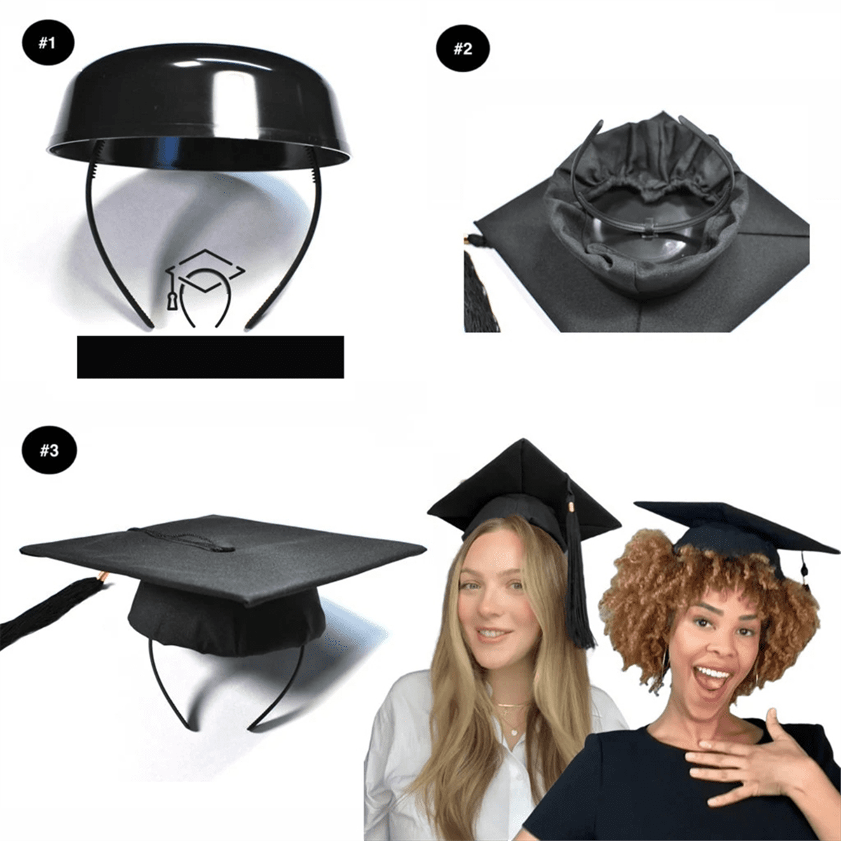 HOT! Shape and Secure Your Graduation Cap. Don'T Change Hair. Upgrade ...