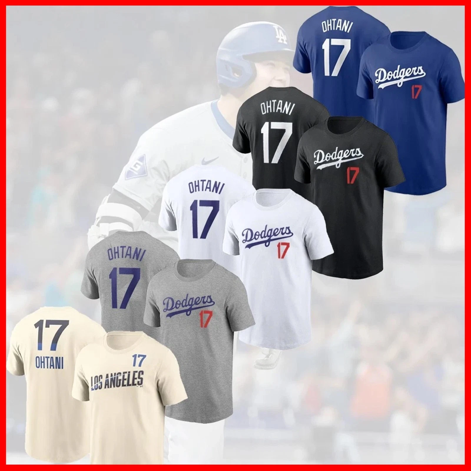 HOT!!! Shohei Ohtani #17 Los Angeles Dodger 2025 Name & Number ,Natural ...