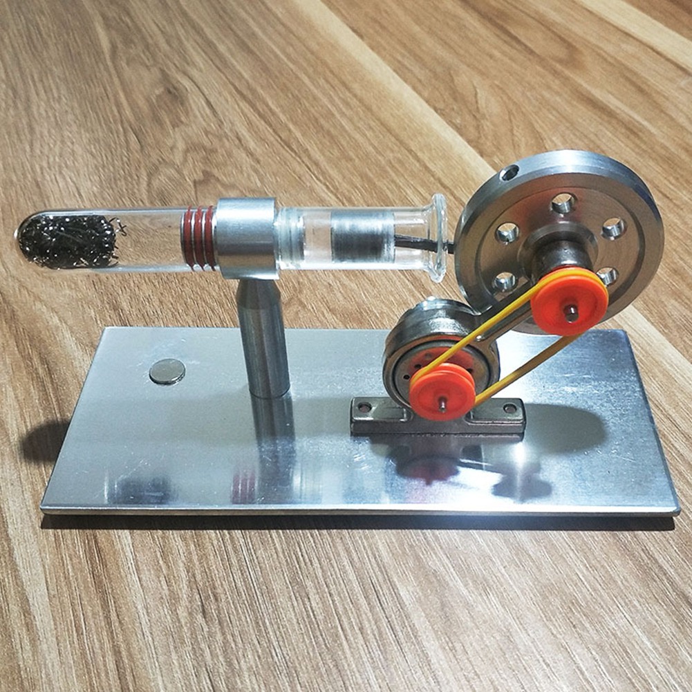 HOT! Single Cylinder Model of Stirling Engine Steam Physics Experiment ...