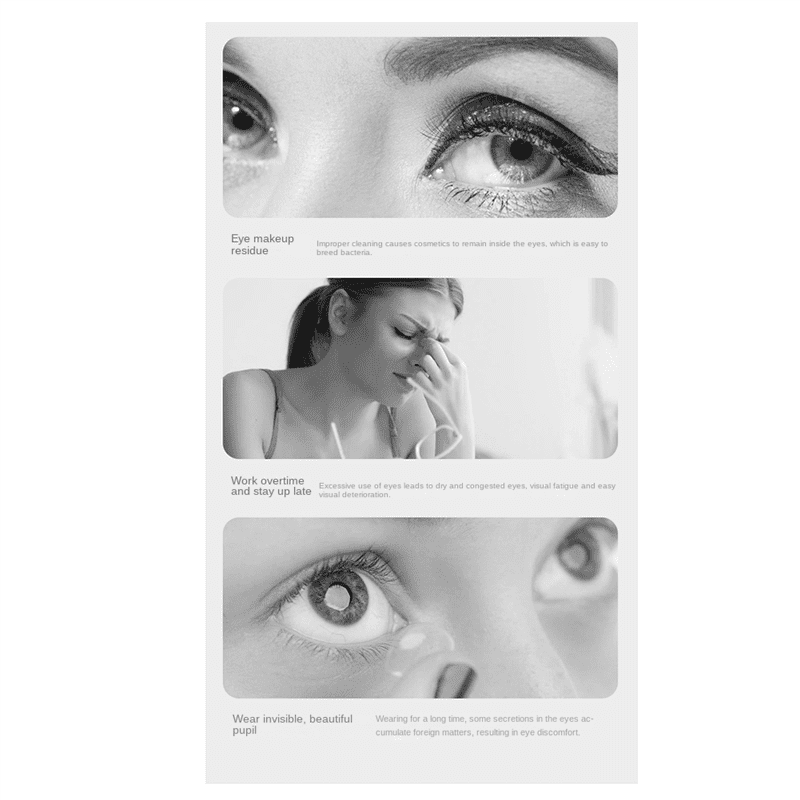 HOT! Soft Silicone Eye Wash Cups Eyes Cleaner Flushing Rinse Resuable ...