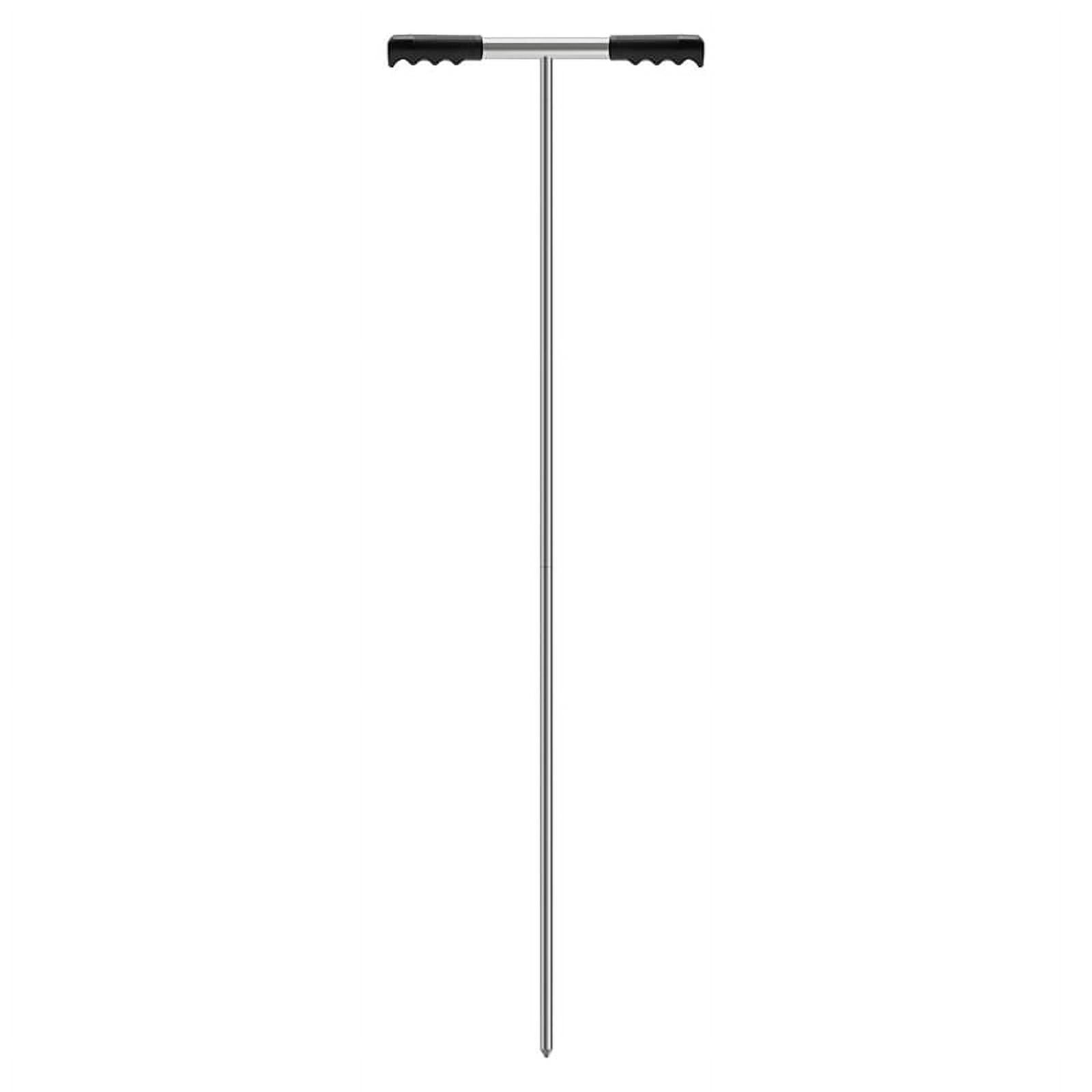 HOT Soil Probe Rod, 32-48 Inch Adjustable Ground Tool with T-Handle for ...