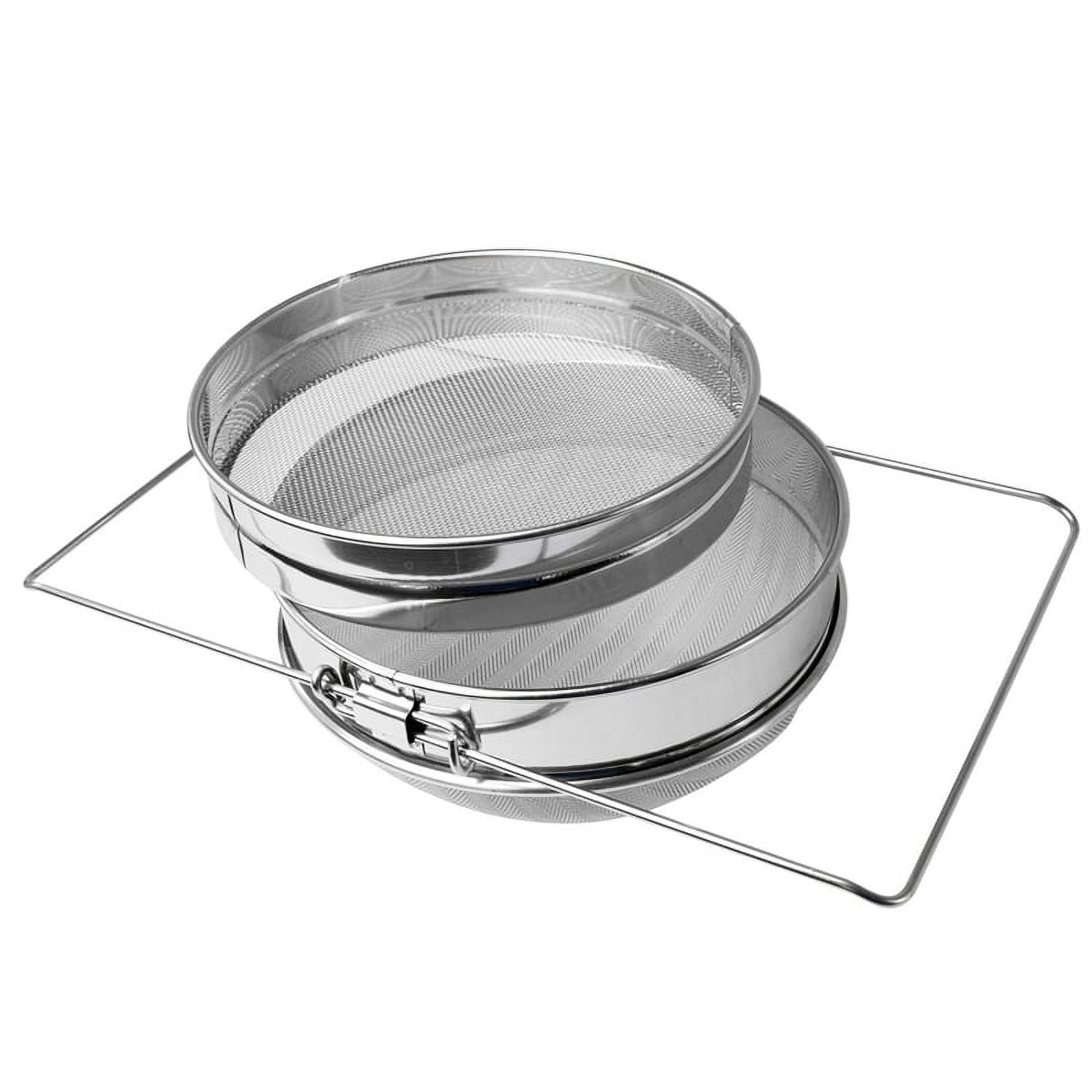 HOT! Stainless Steel Honey Strainer Double Sieve Fragment Extraction ...
