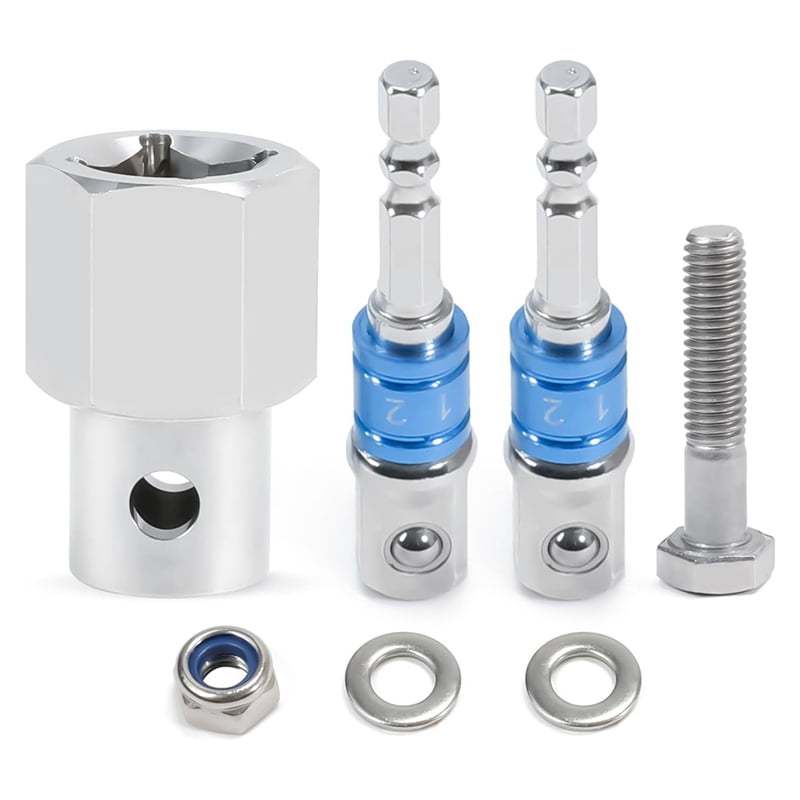 HOT Stainless Steel Top Wind Trailer Jack Crank Handle Cordless Drill ...