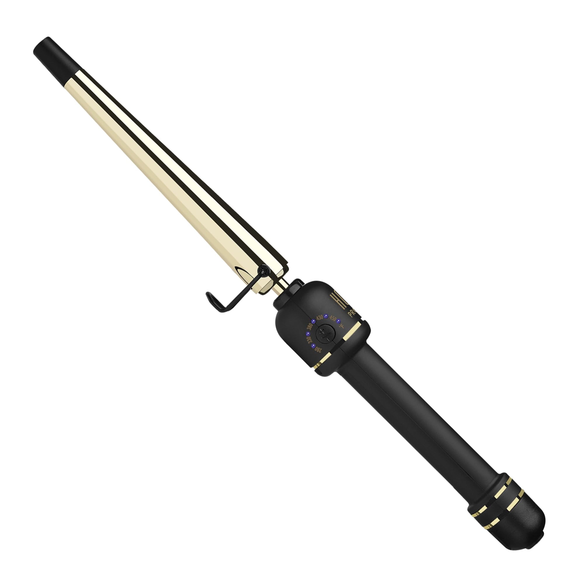 HOT TOOLS 24K Gold Extended Barrel Oval Tapered Curling Wand for Bouncy ...
