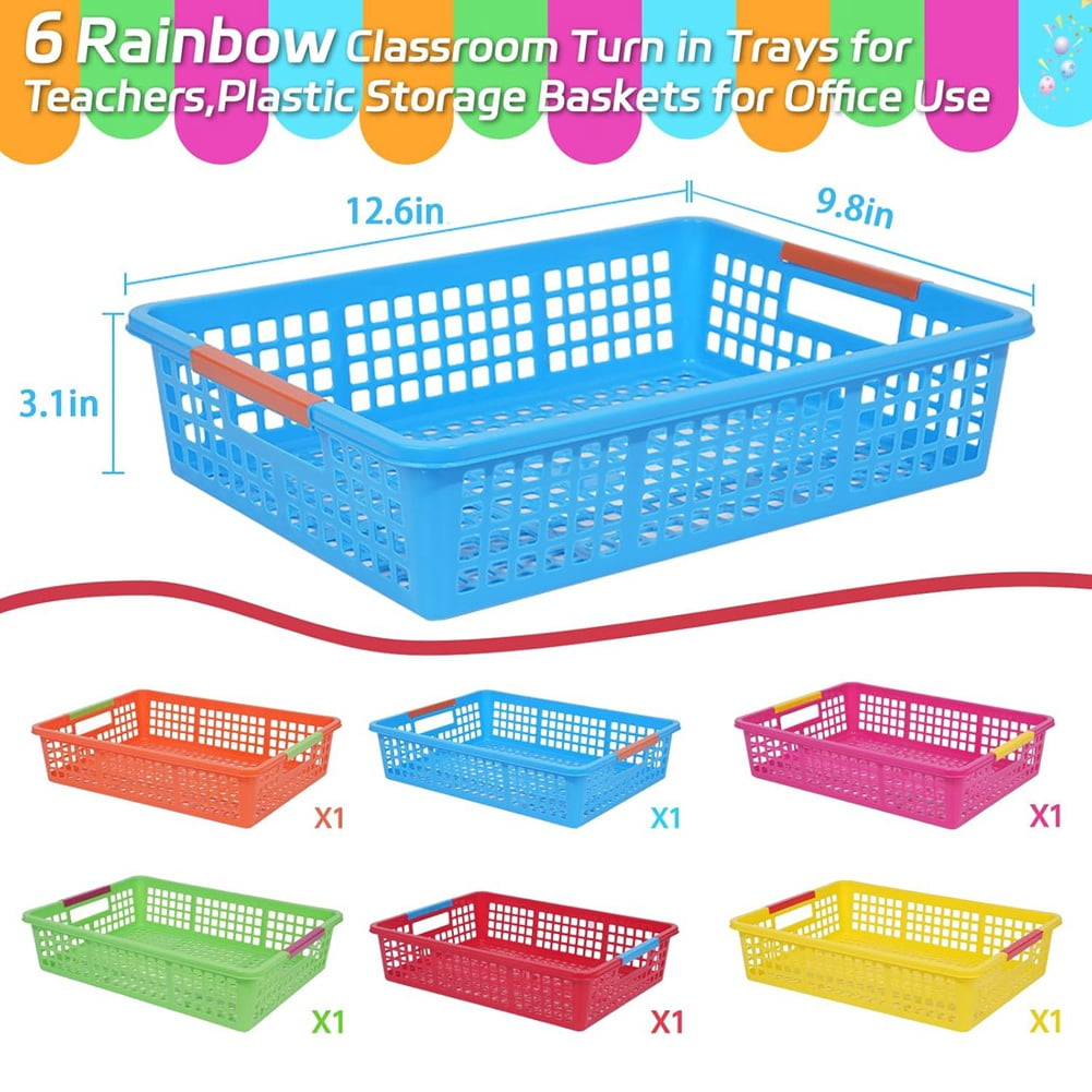 HOT! Teacher Tray, Plastic Classroom Paper Organizer, Turn-in Tray ...