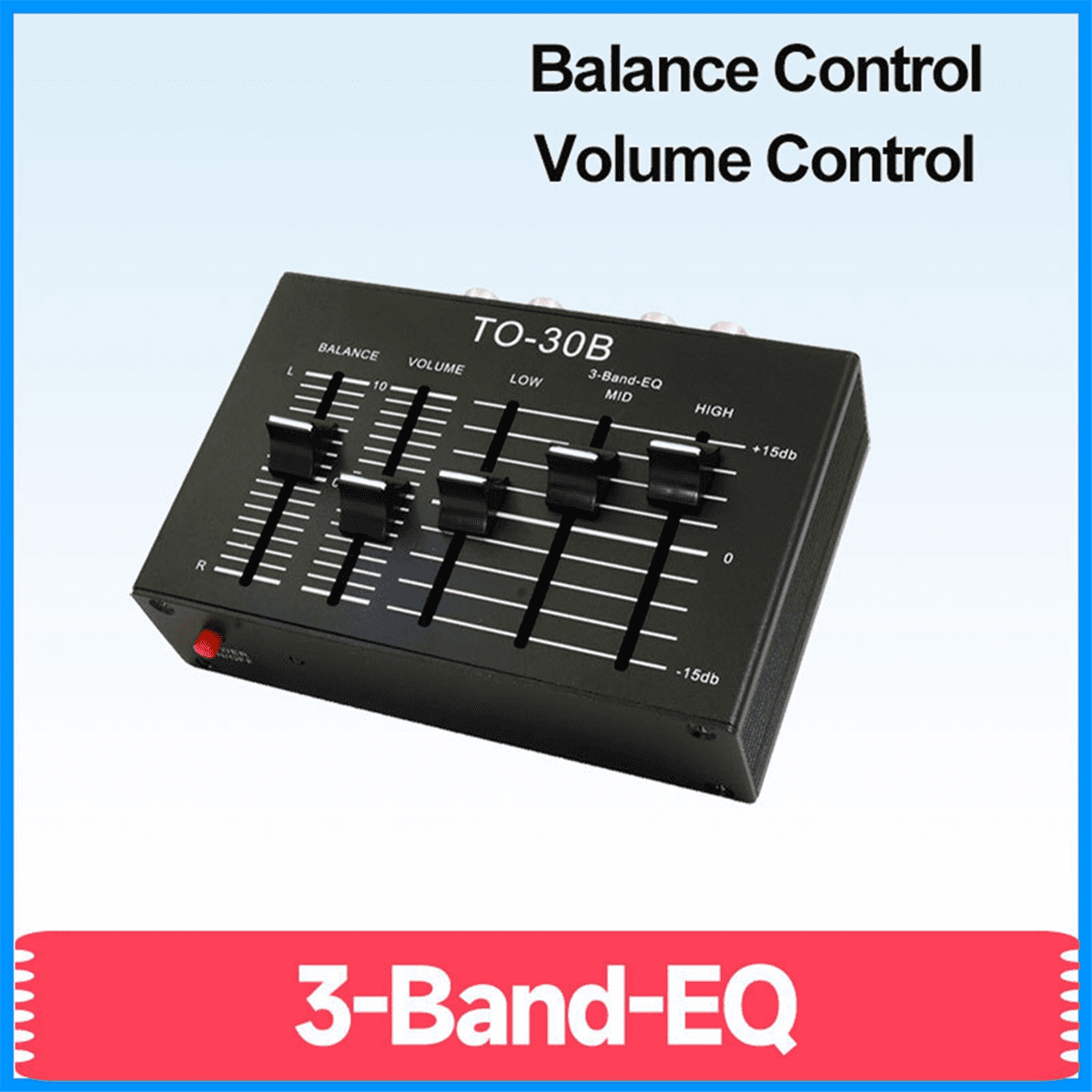 HOT! To-30B DC5V Stereo Audio EQ High Medium and Low Three-Band ...