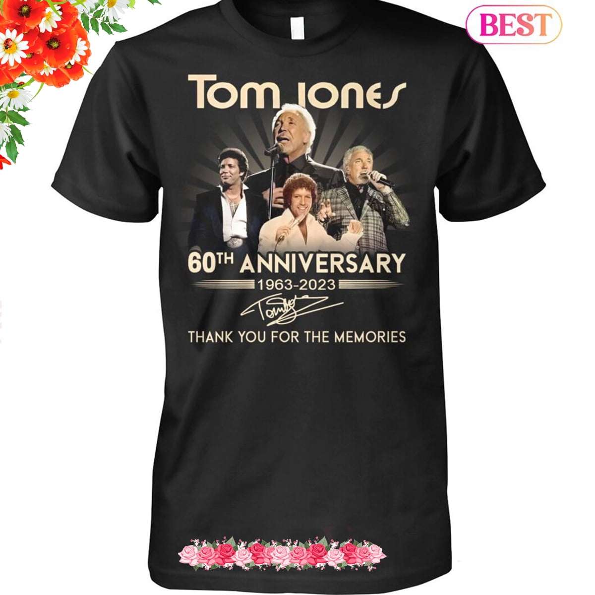 HOT Tom Jones 60th Anniversary 1963-2023 Thank You For The Memories ...
