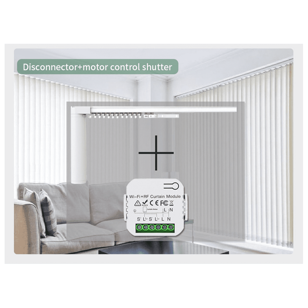 HOT! Tuya WIFI Smart Curtain Switch APP Timing Motor Controller RF 433 ...