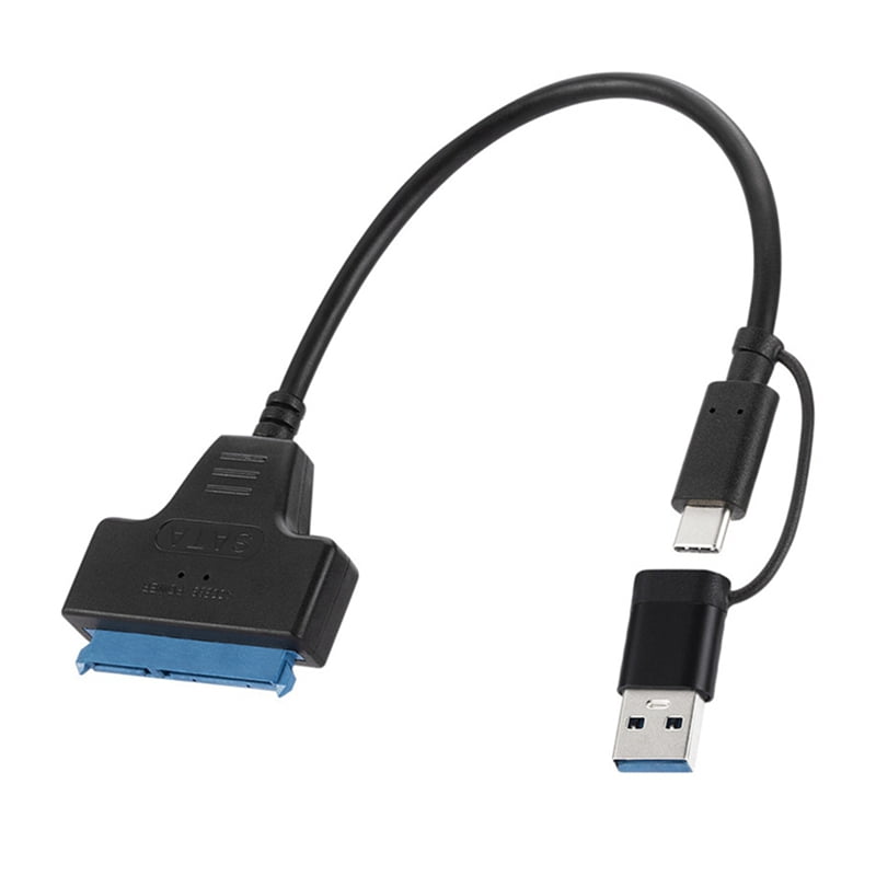 HOT! TypeC+USB 3.0 to SATA Hard Drive Adapter Cable Disk Driver ...