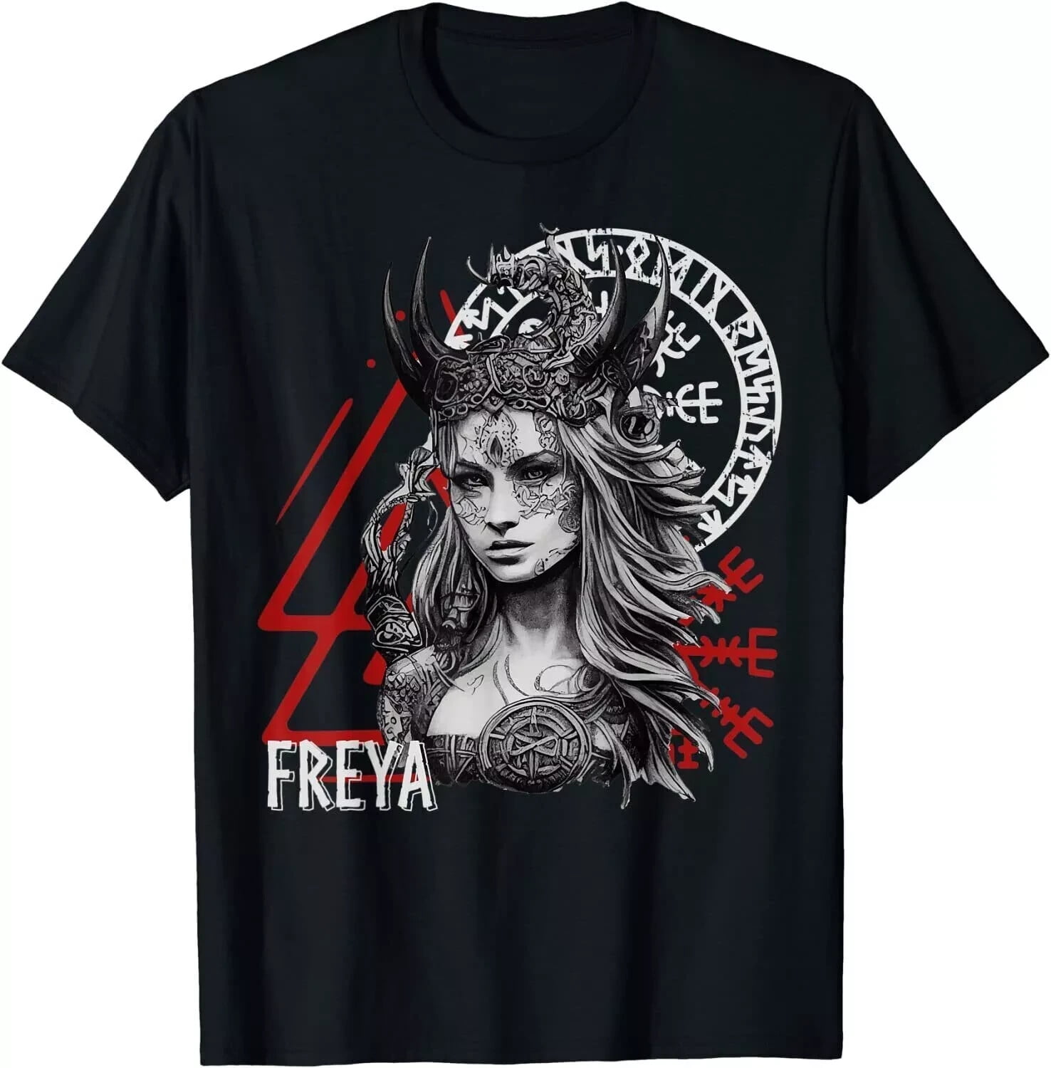 ~HOT~ Viking Goddess Freya Scandinavian Warriors Shieldmaiden T-Shirt S-5XL - Walmart.com
