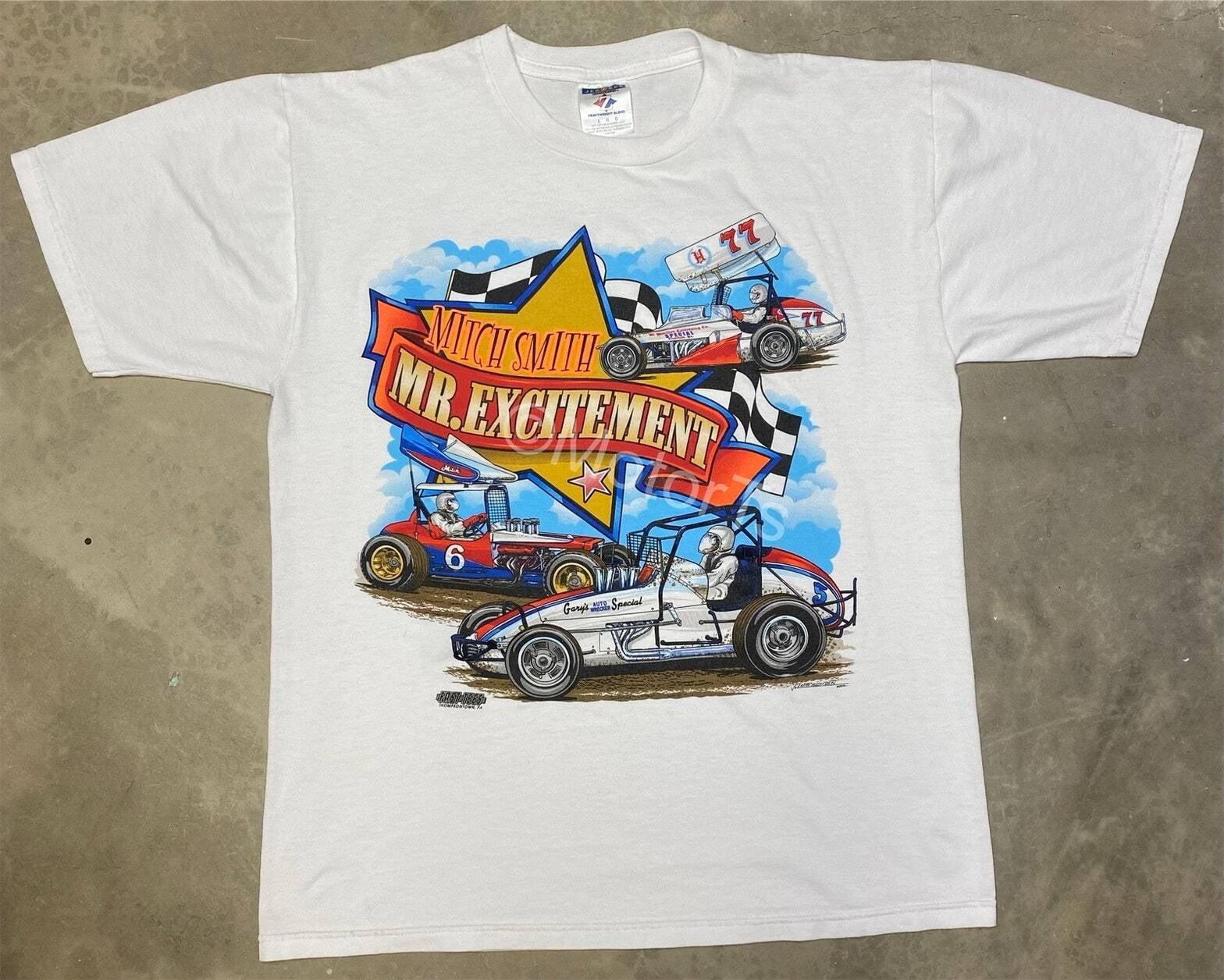 HOT Vintage 1990’s Mitch Smith “Mr Excitement” Sprint Car Shirt ...