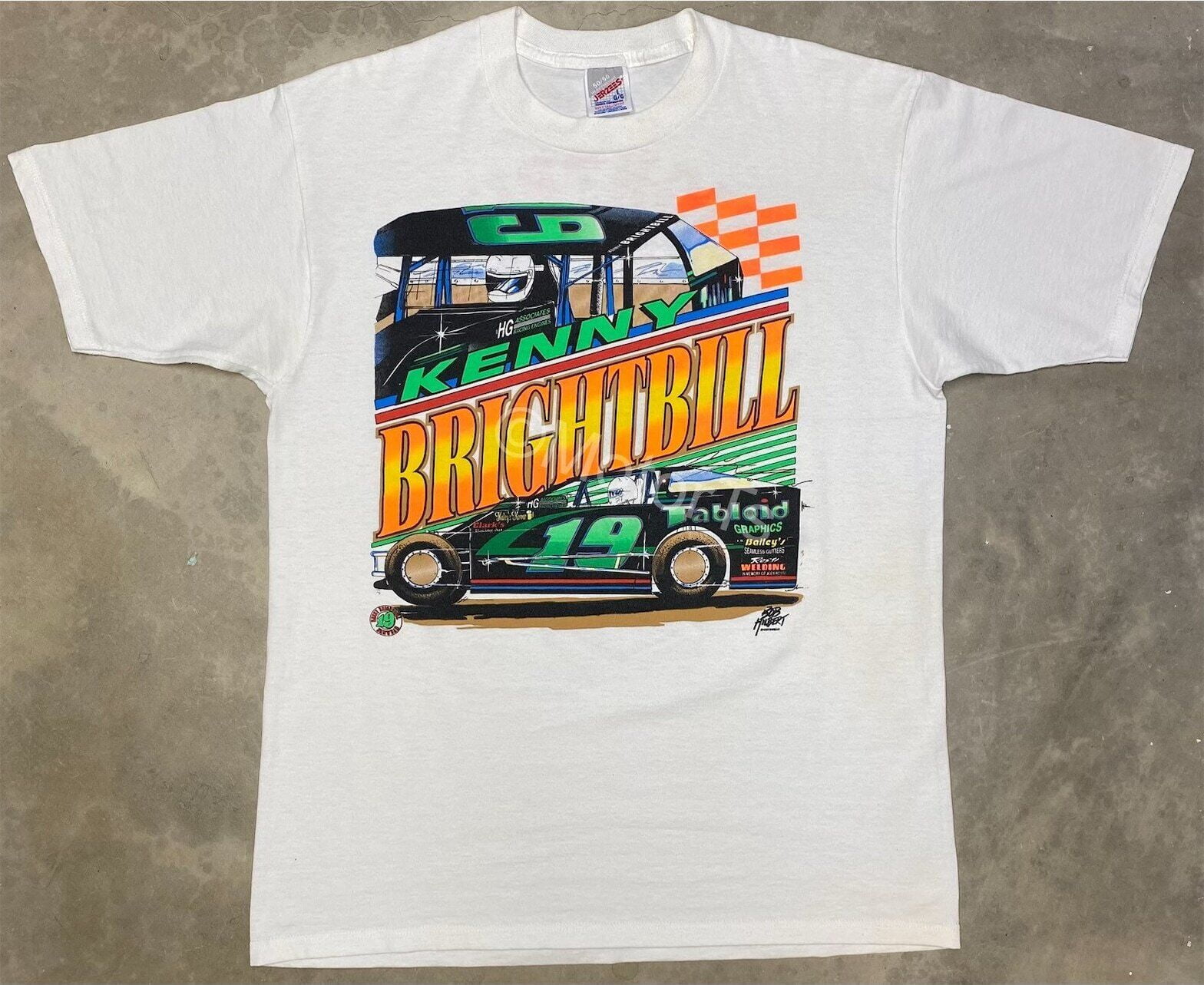 HOT Vintage 1990s Kenny Brightbill Dirt Modified Shirt - Walmart.com