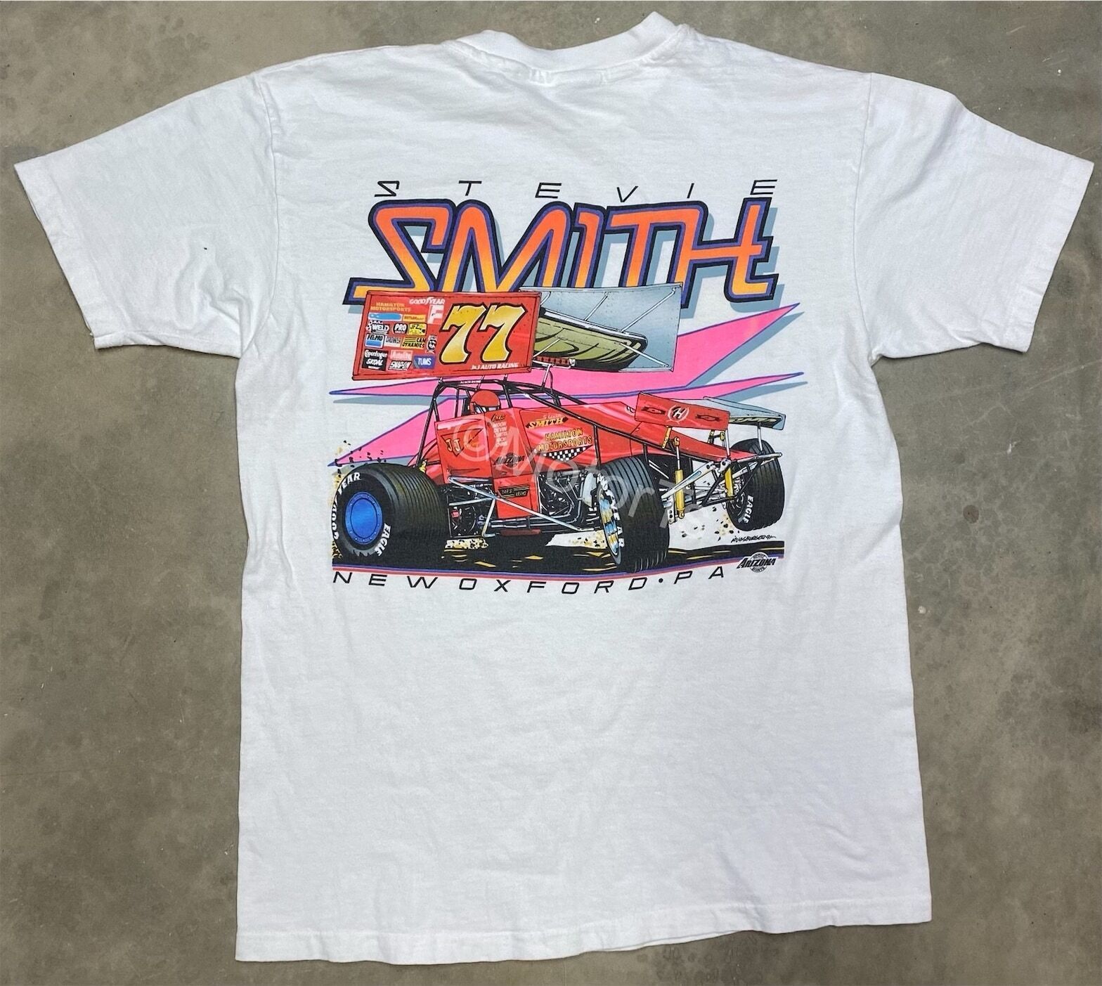 HOT Vintage 1991 Stevie Smith / Al Hamilton Sprint Car Shirt - Walmart.com