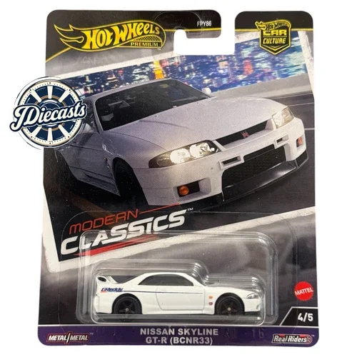 HOT WHEELS PREMIUM NISSAN SKYLINE GTR R33 MODERN CLASSICS CAR CULT 1:64 DIECAST - Walmart.com