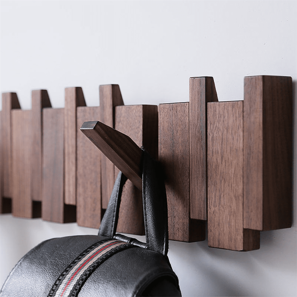 HOT! Wall-Mounted Coat Hanger Solid Wood Clothes Hook Door Rack Home ...