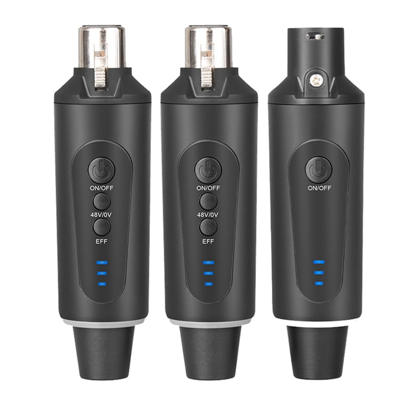 HOT! Wireless Microphone System Transmitter Receiver XLR Mic Converter ...