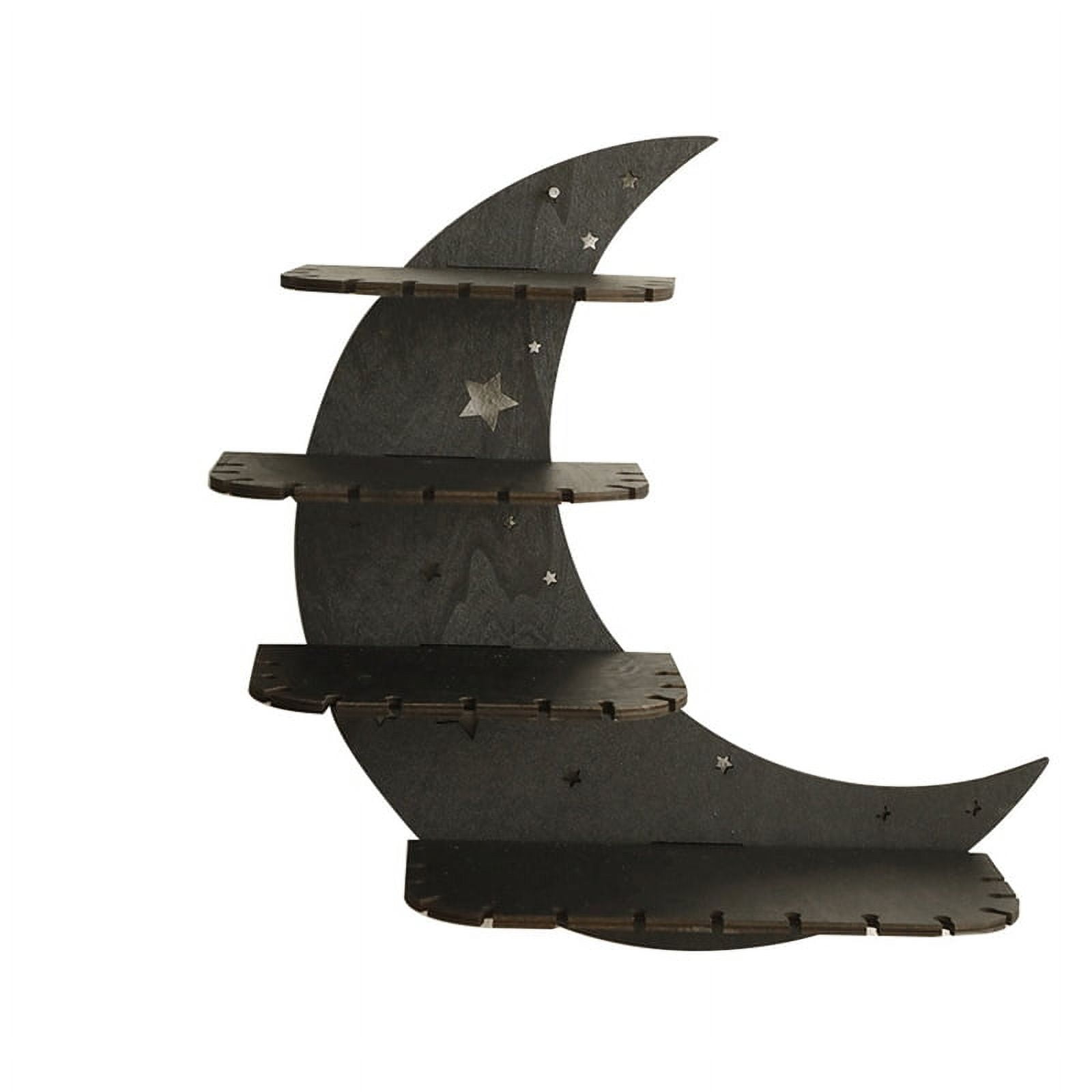 HOT! Wooden Moon Stand, Crystal Stand Display Wall Storage Rack ...