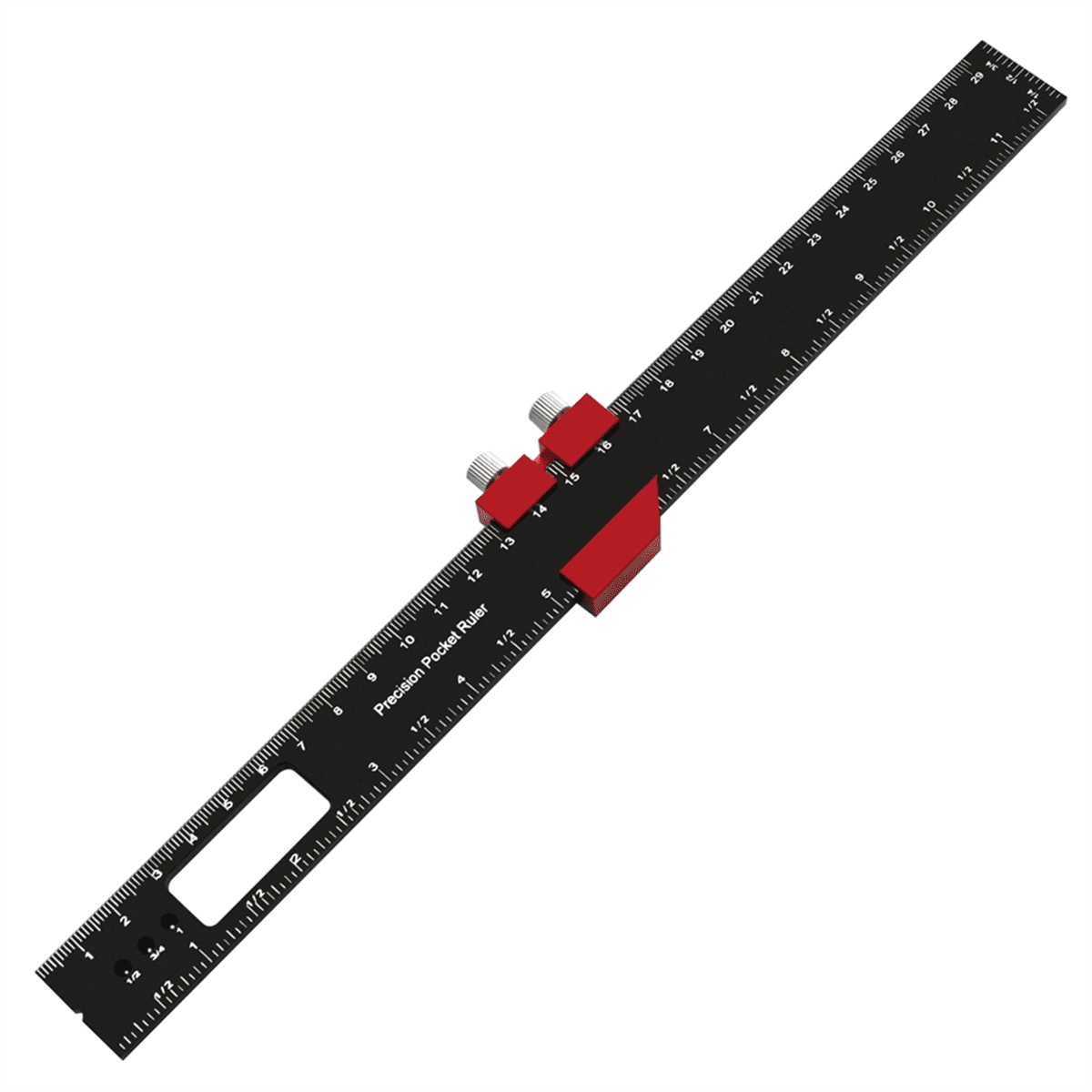 HOT Woodworking Precision Pocket Ruler Aluminum Alloy Slide Inch ...