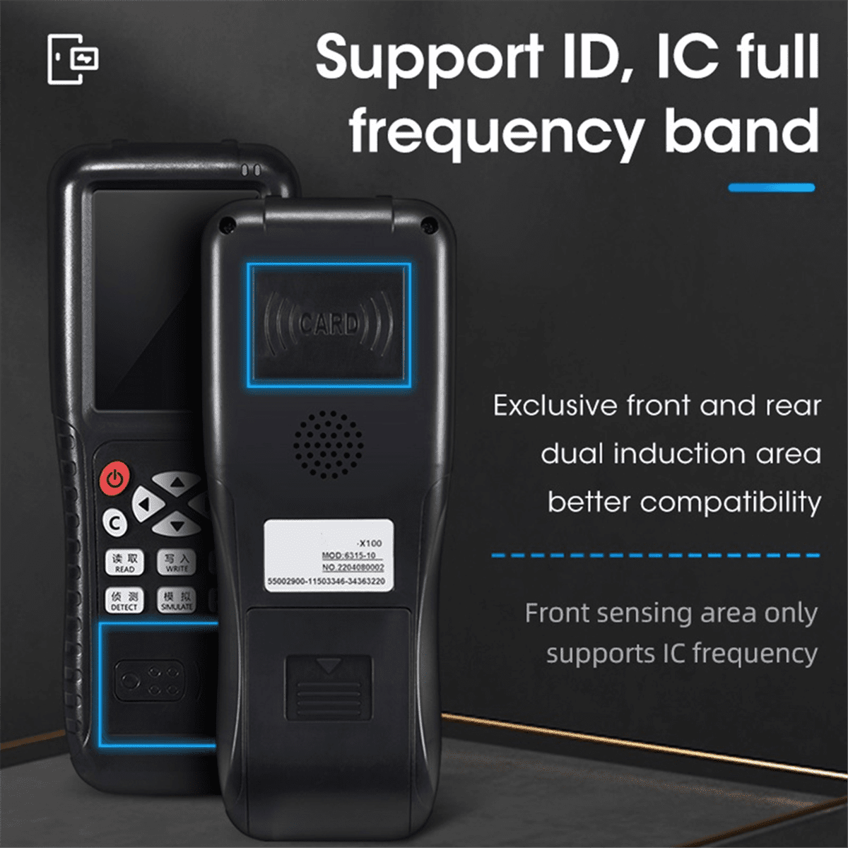 HOT! X100 RFID NFC Smart Card Reader Writer+5 X CUID Duplicator ID IC Programmer Encrypted Key ...