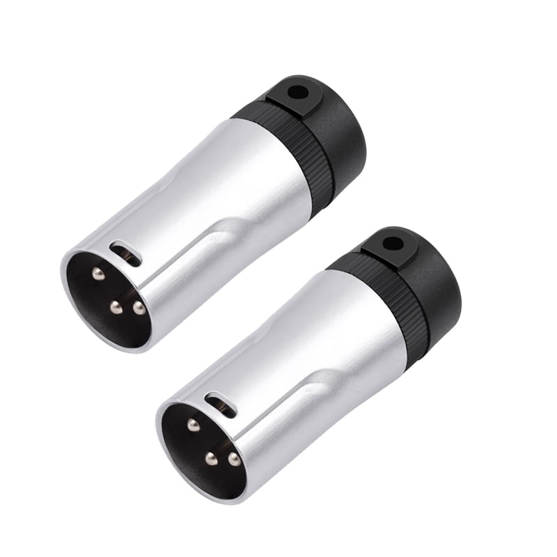 HOT! XLR Microphone Solder Adapter Gold Plated 3Pin Male Connector ...