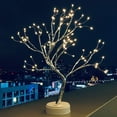 HOTBEST Mini Tabletop Pearl LED Tree Lamp, Touch Switch Night Light for ...