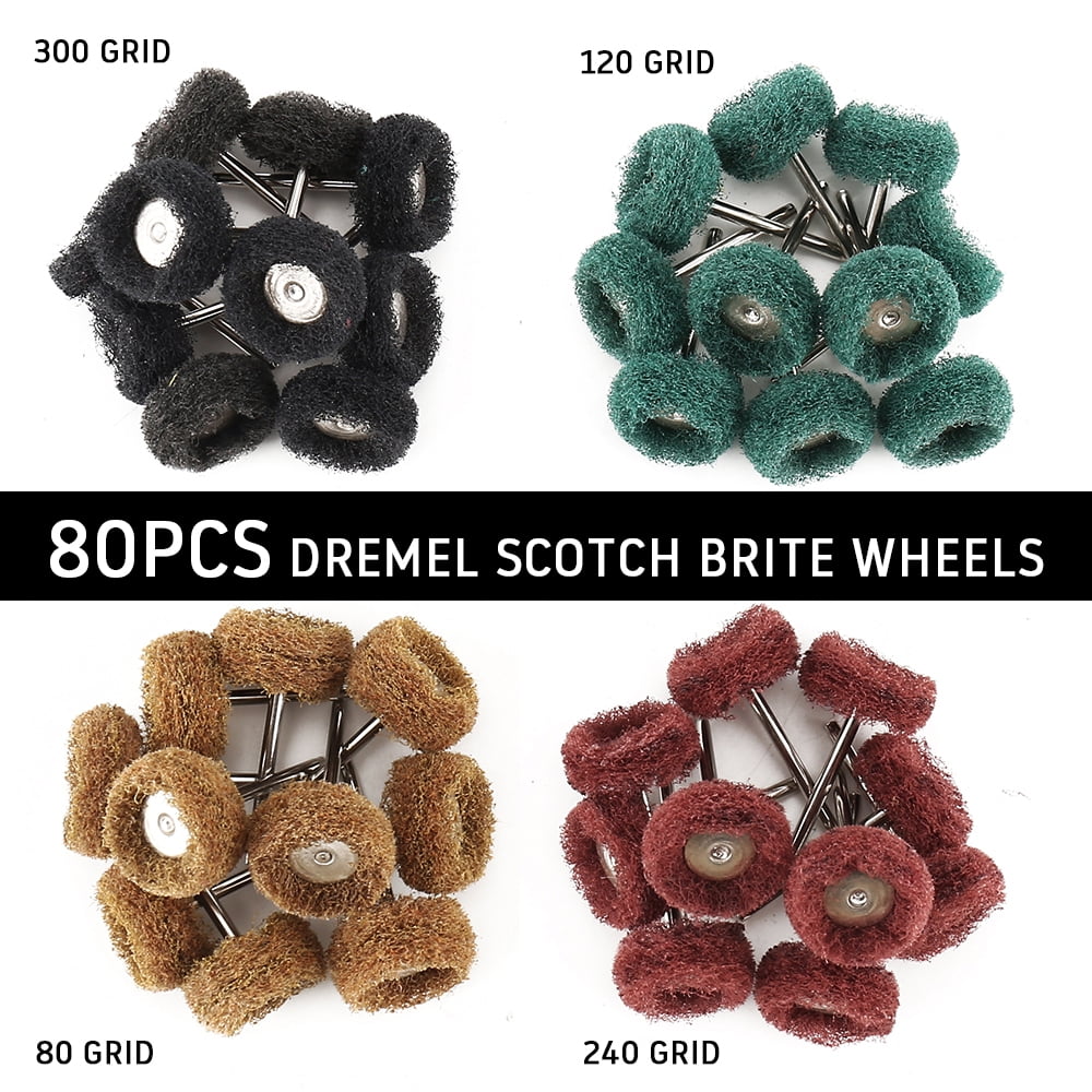 HOTBEST 40Pcs Abrasive Wheel 1 Inch 25mm Buffing Polishing Wheel Set ...