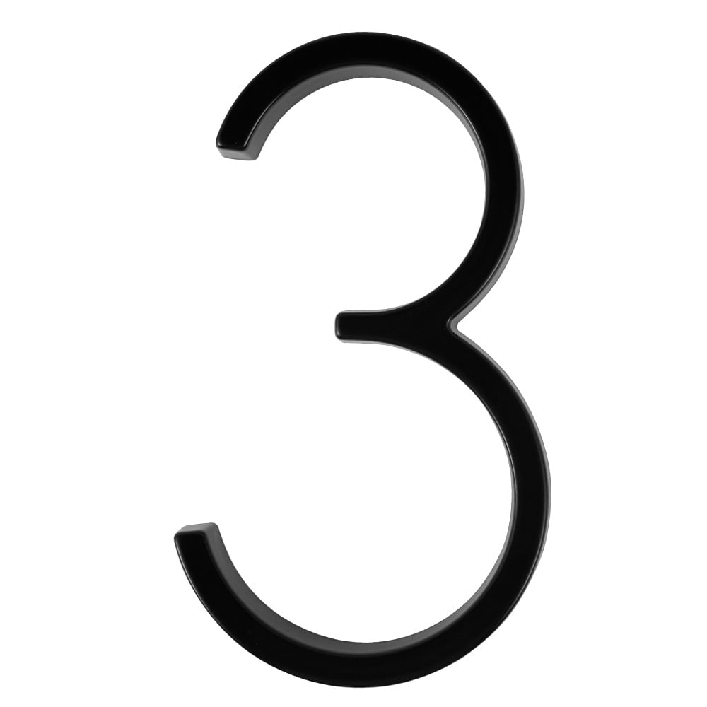 HOTBEST Floating House Number Sign (12.5cm) Modern Door Numbers Signage ...