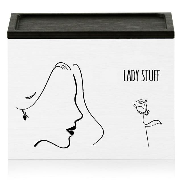 HOTCAN Discreet Tampon Holder for Bathroom with Vanity Tray Lid, Tampon ...