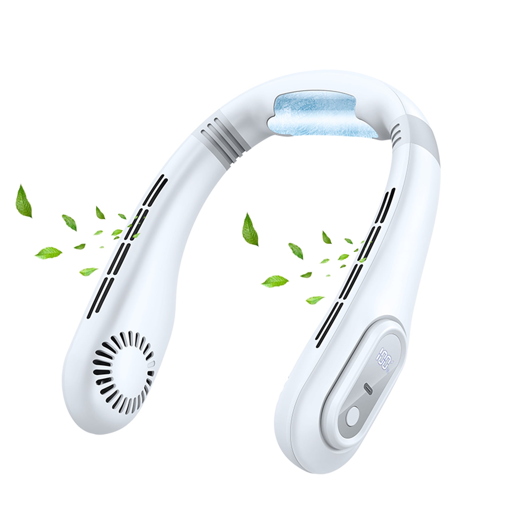 HOTDUCK 3-Speed U-Shaped Leafless USB Neck Fan - Walmart.com