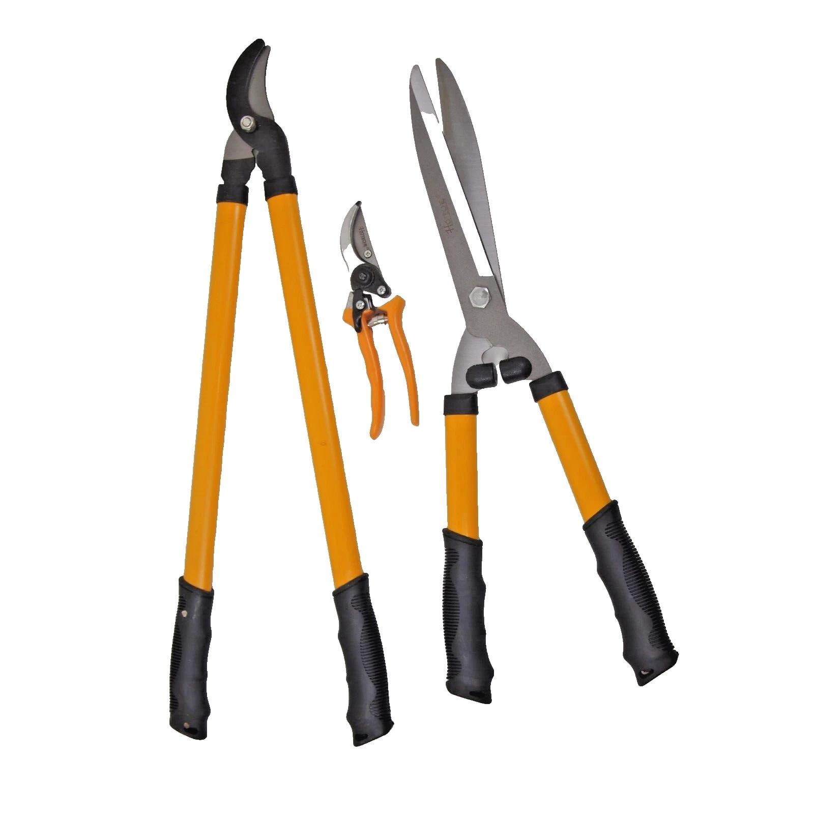 HOTECHE 3pc Garden Shear Set 25" Lopper 20" Hedge 8" Pruner Shears Kit ...