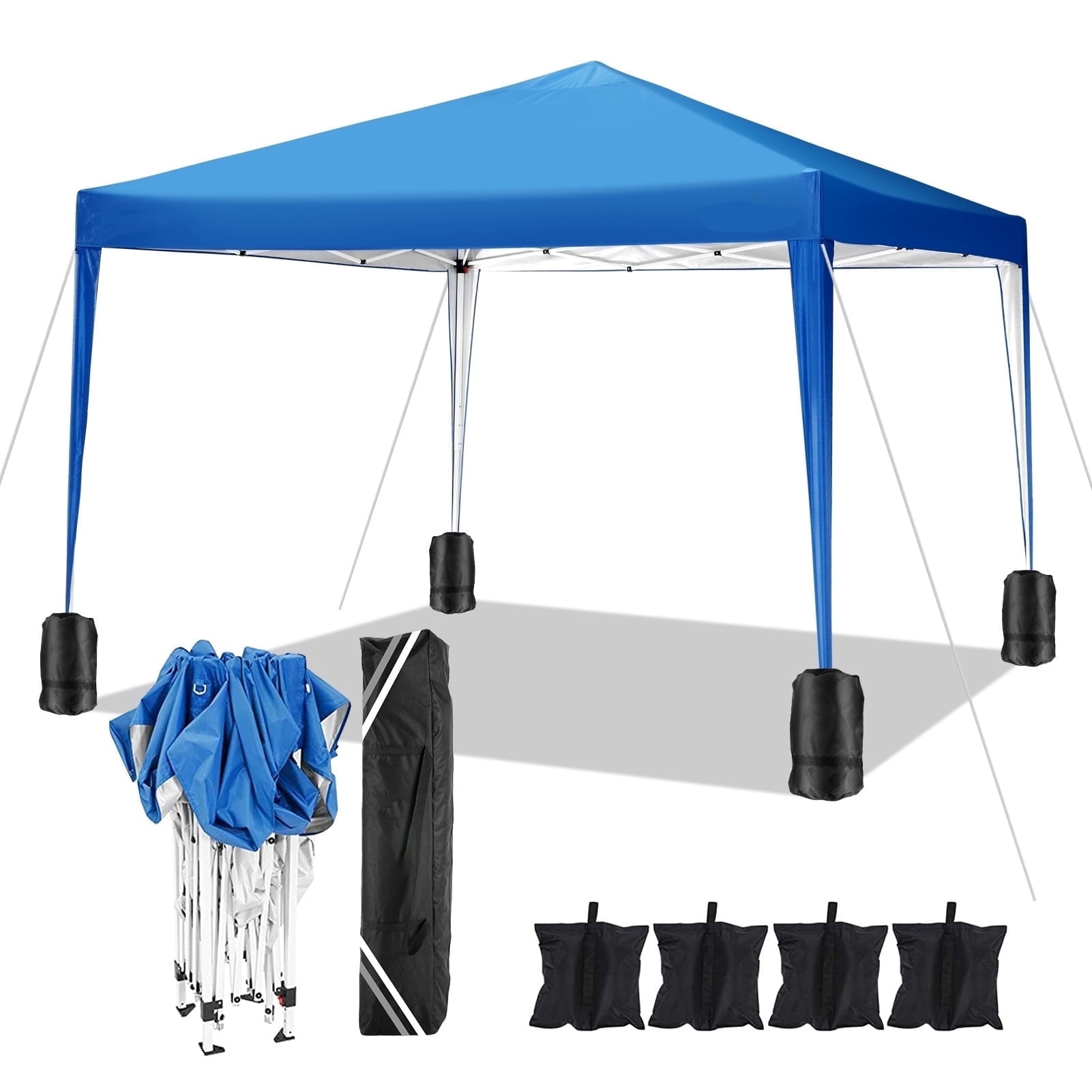 COBIZI 10'x10' Easy Setup Outdoor Canopy Tent, Commercial Instant Pop ...