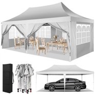 Hoteel 10x15 Heavy Duty Canopy Tent with 4 Sidewalls,Pop up Canopy for ...
