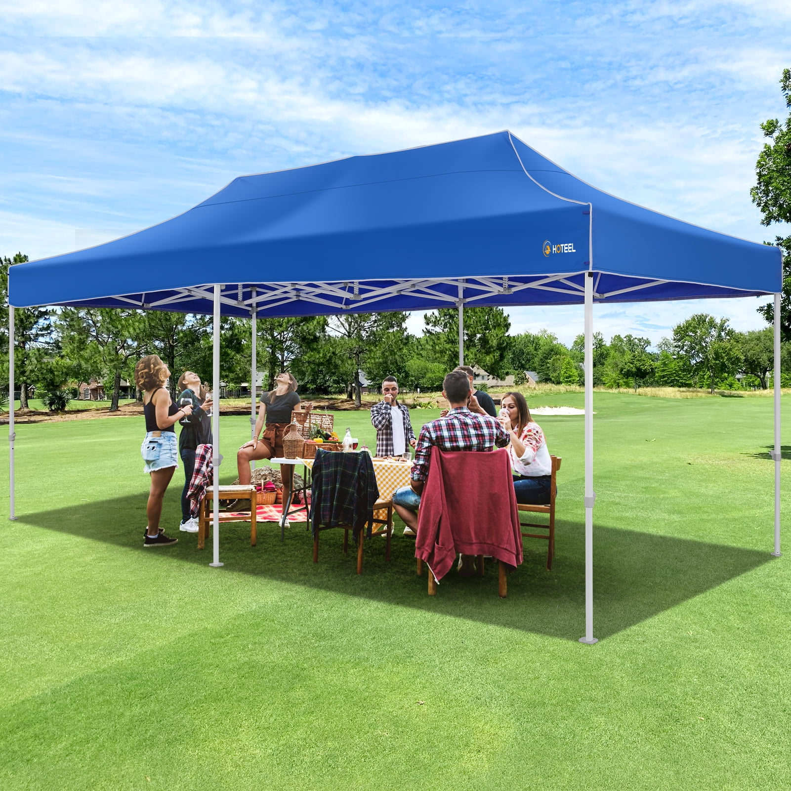 HOTEEL 10x20 FT Heavy Duty Canopy, Pop up Party Tent, Outdoor Event ...