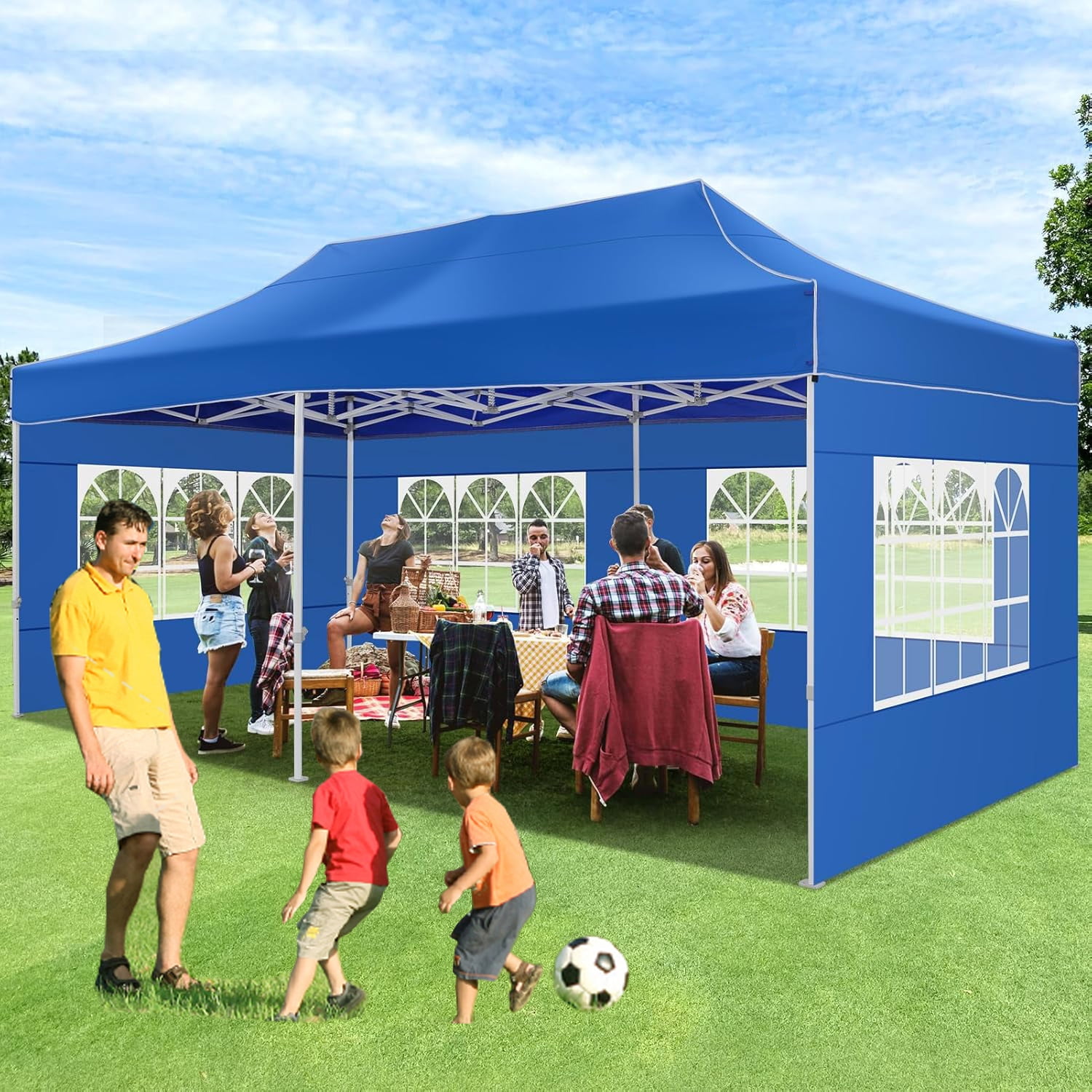 HOTEEL 10x20 Canopy Tent, Heavy Duty, Commercial Outdoor Party Tent ...