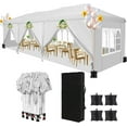 HOTEEL 10x30 Pop up Canopy Tent with 8 Sidewalls, Outdoor Wedding Event ...