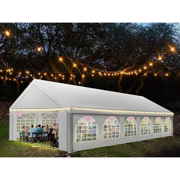 Hoteel 20'x 40' Outdoor Canopy Tent, UV 50+ Waterproof, Easy Set-up ...