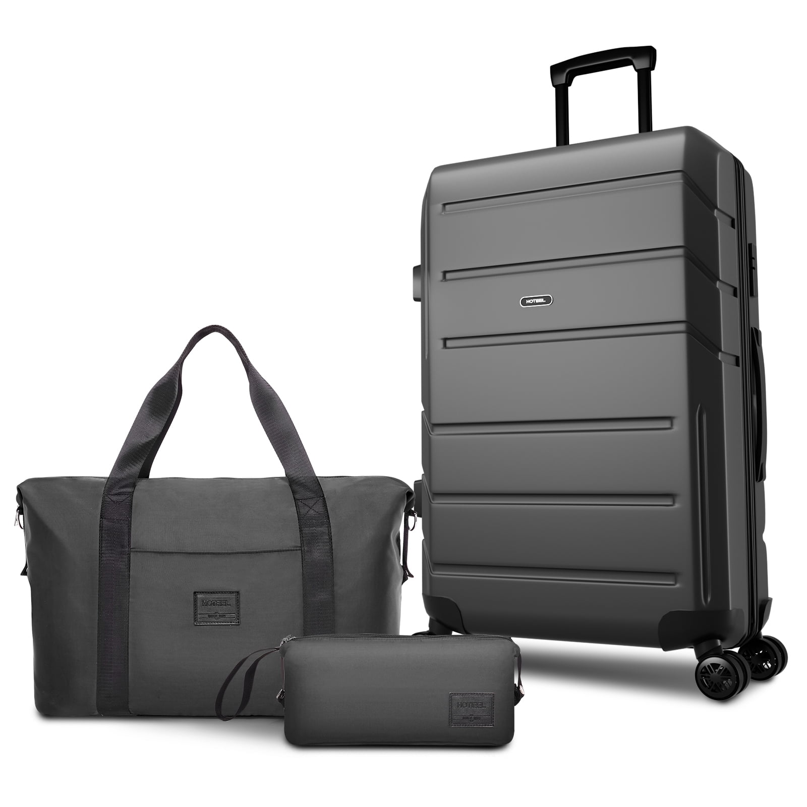 HOTEEL 3 Piece Hardside Luggage Set, TSA Lock, Lightweight Travel Cases ...