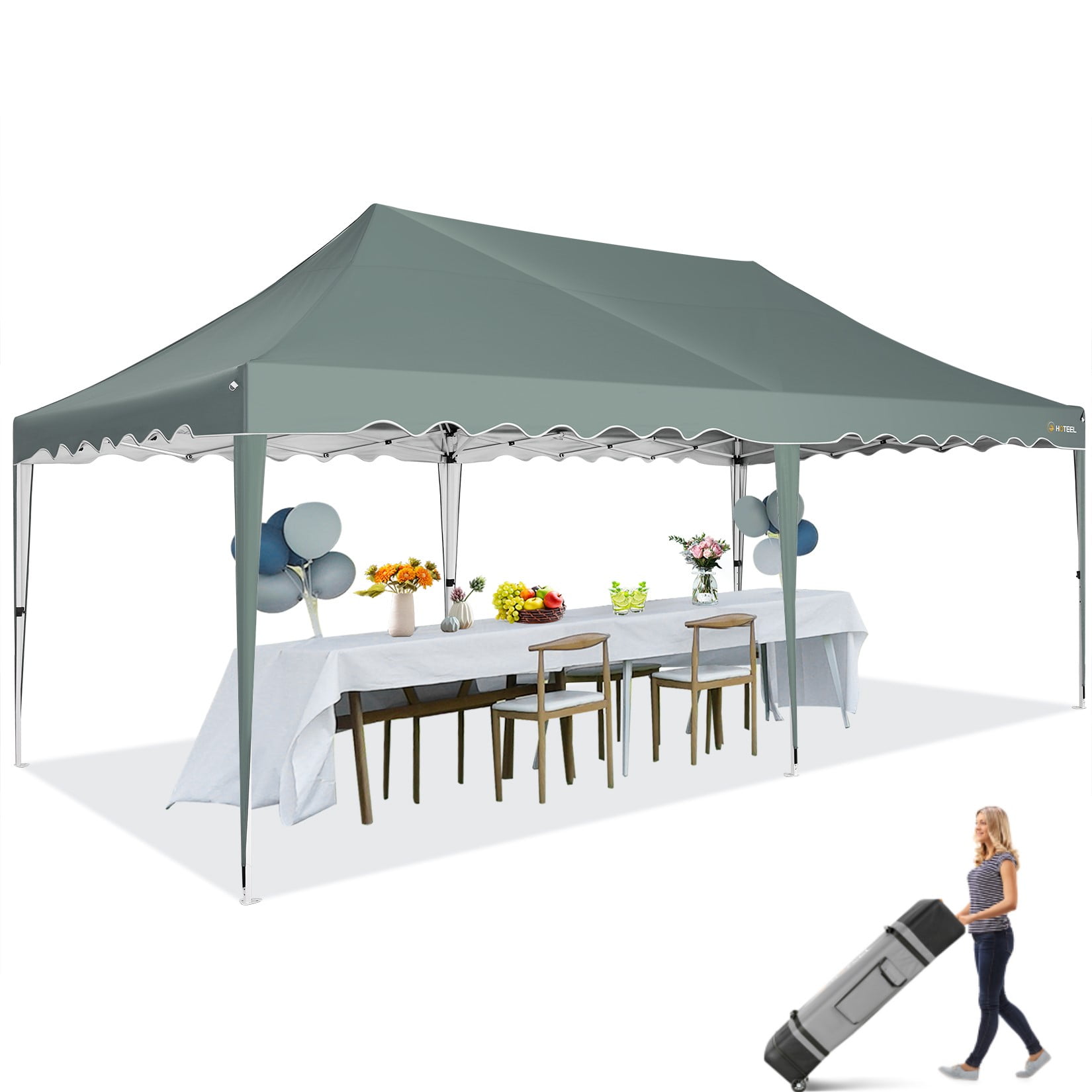 HOTEEL Canopy Tent 10X20 Pop Up Canopy,Commercial Instant Tent with ...