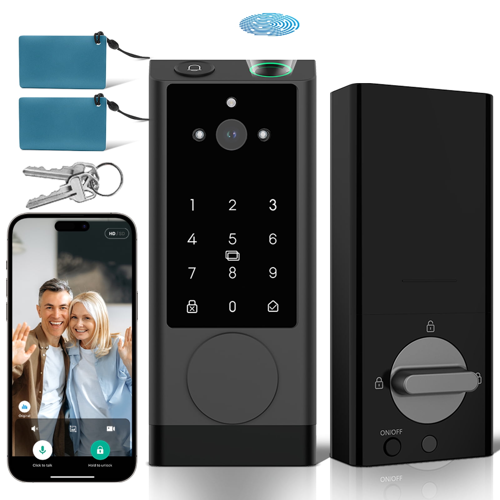 Customer reviews for HOTEEL G1 Smart Lock with camera, Keyless Entry ...