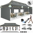 HOTEEL Heavy Duty 10x30 Commercial Canopy Tent,Pop up Canopy for ...