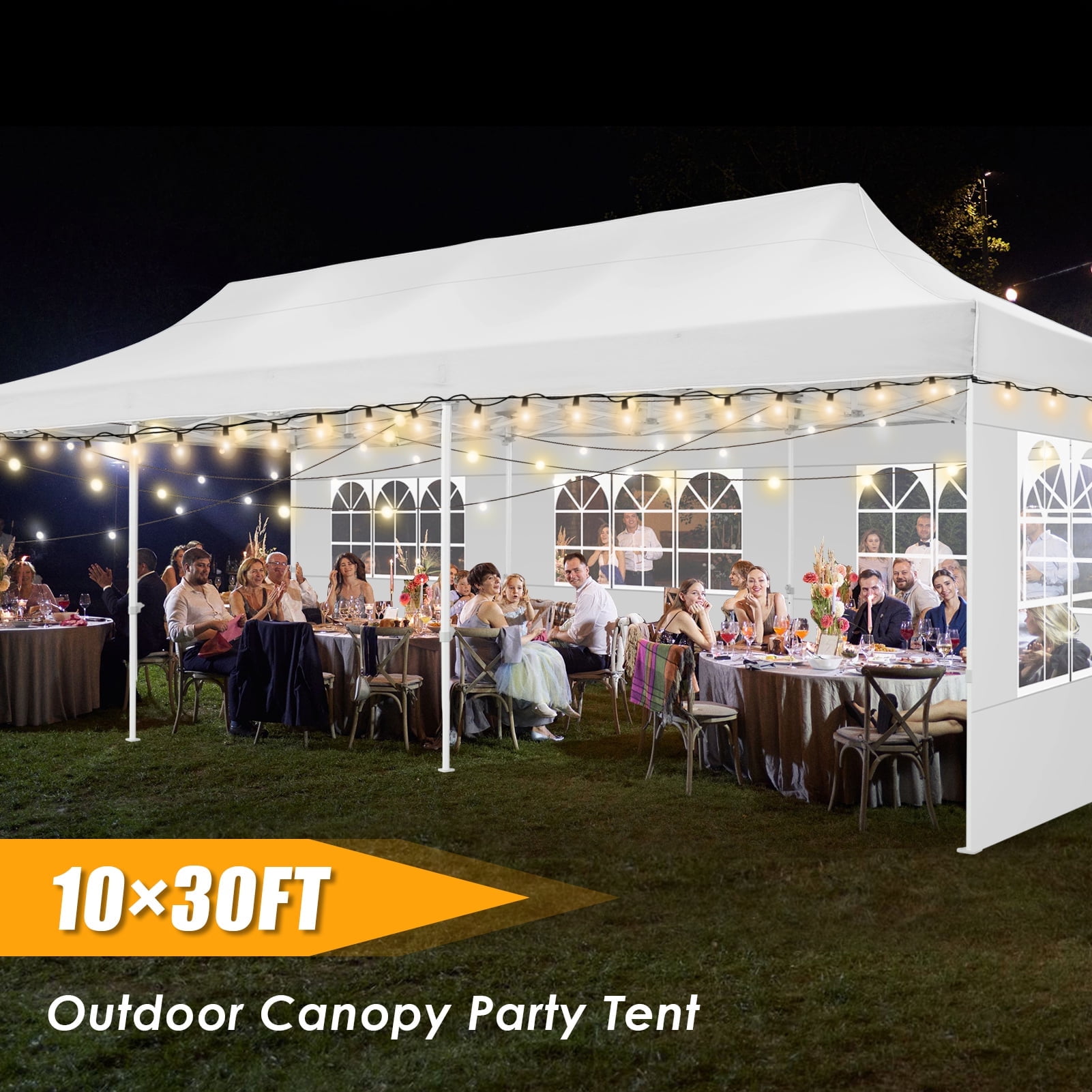 HOTEEL Heavy Duty 10x30 Commercial Canopy Tent,Pop up Canopy for ...