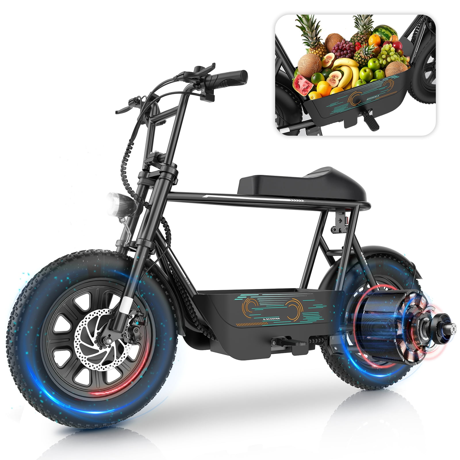 HOTEEL 500W Electric Scooter for Adults, 20 MPH, 25 Mile Range, 16" All ...